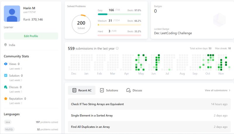 Harin M. on LinkedIn: #leetcode #programming #problemsolvingskills Harin M. on LinkedIn: #leetcode #programming #problemsolvingskills