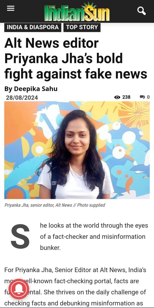 Priyanka Jha on LinkedIn: #factchecking #journalism #misinformation # ... Priyanka Jha on LinkedIn: #factchecking #journalism #misinformation # ...