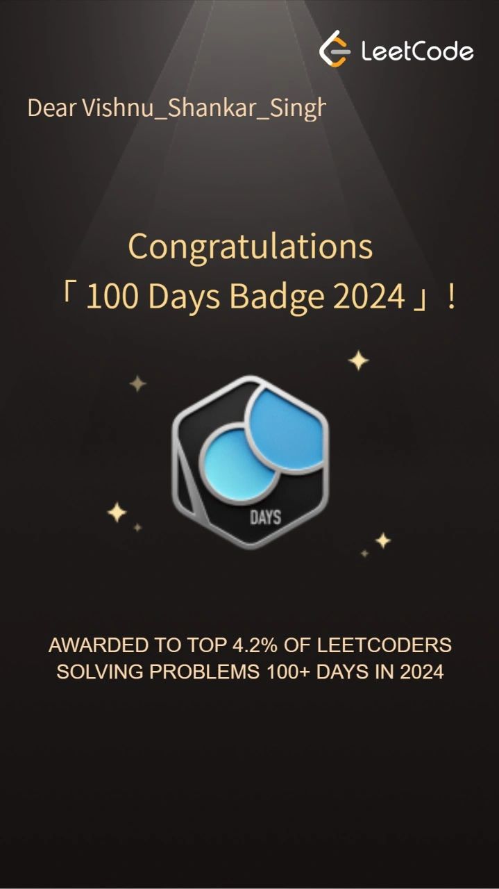 #leetcode #consistency #success #growthmindset #100daysofcode | Vishnu ... #leetcode #consistency #success #growthmindset #100daysofcode | Vishnu ...