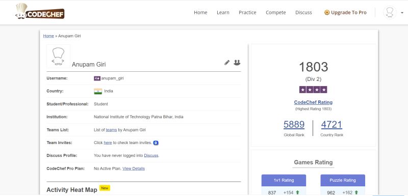 Anupam Giri on LinkedIn: #codechef #coding | 20 comments Anupam Giri on LinkedIn: #codechef #coding | 20 comments