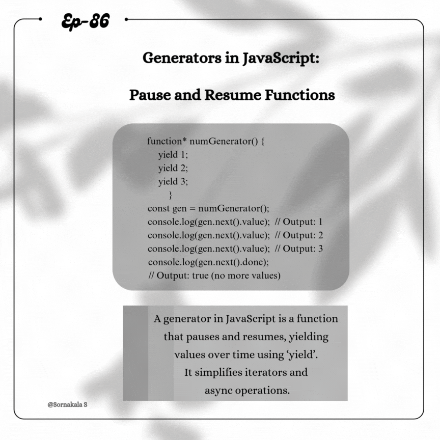 Sornakala S on LinkedIn: #javascript #webdevelopment #coding #frontend ... Sornakala S on LinkedIn: #javascript #webdevelopment #coding #frontend ...