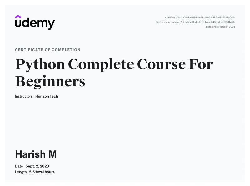 Harish Murugesan on LinkedIn: #python #beginner #coding #techskills Harish Murugesan on LinkedIn: #python #beginner #coding #techskills