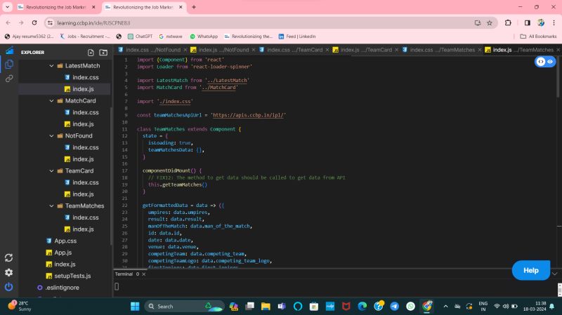 Ajay Kumar Sakhapuram on LinkedIn: #day156 #ccbp #nxtwave #reactjs Ajay Kumar Sakhapuram on LinkedIn: #day156 #ccbp #nxtwave #reactjs