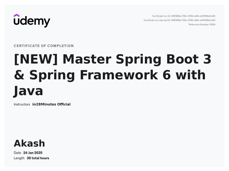 Akash . on LinkedIn: #java #springboot #springframework # ... Akash . on LinkedIn: #java #springboot #springframework # ...