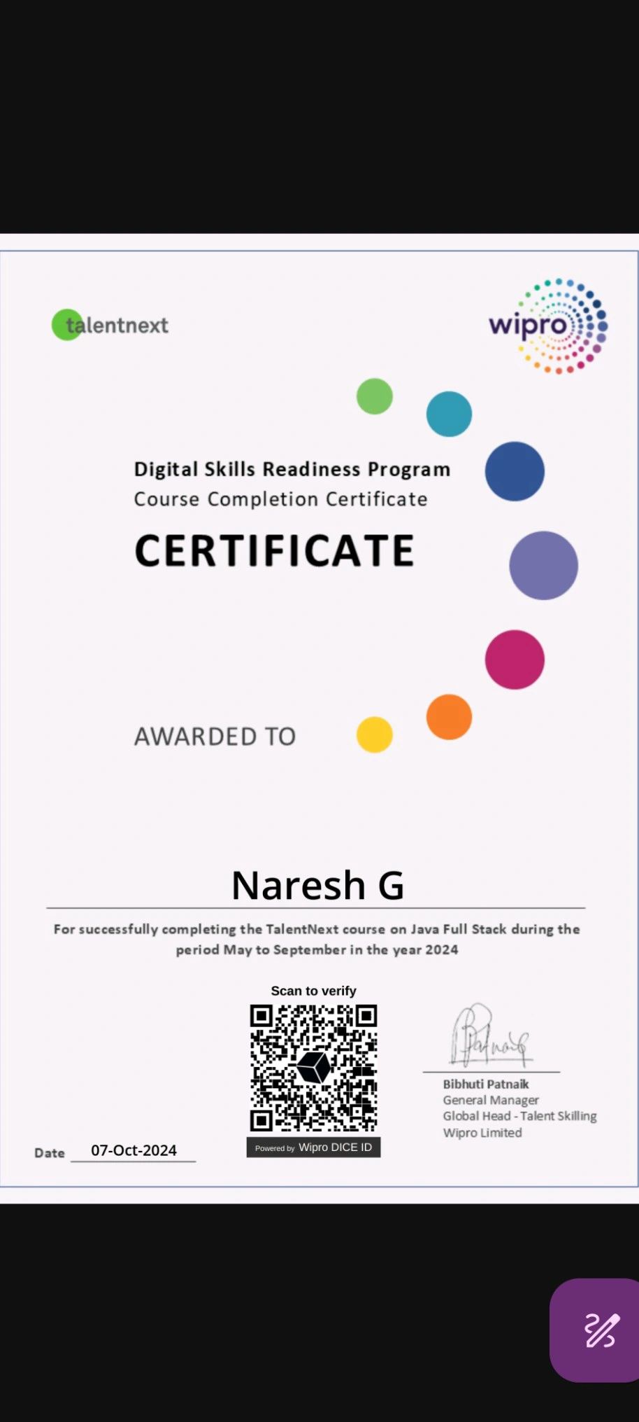 Naresh G on LinkedIn: #javafullstack #wiprotalentnext #digitalskills # ... Naresh G on LinkedIn: #javafullstack #wiprotalentnext #digitalskills # ...