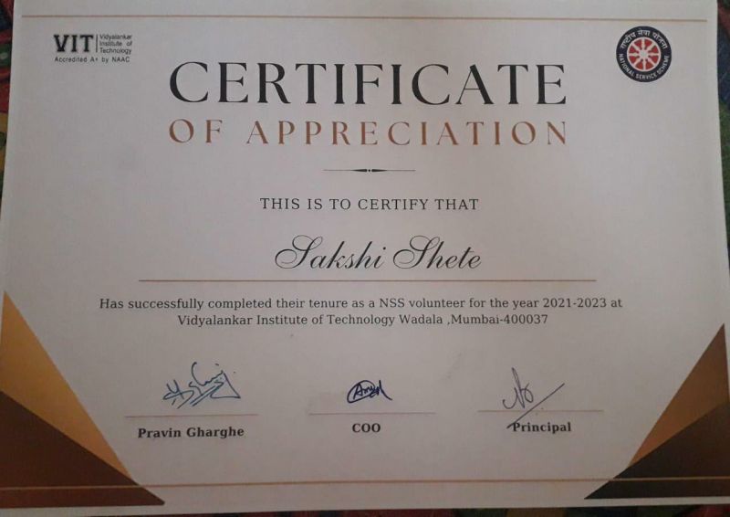 Sakshi Shete on LinkedIn: #nss #communityservice #milestoneachievement Sakshi Shete on LinkedIn: #nss #communityservice #milestoneachievement
