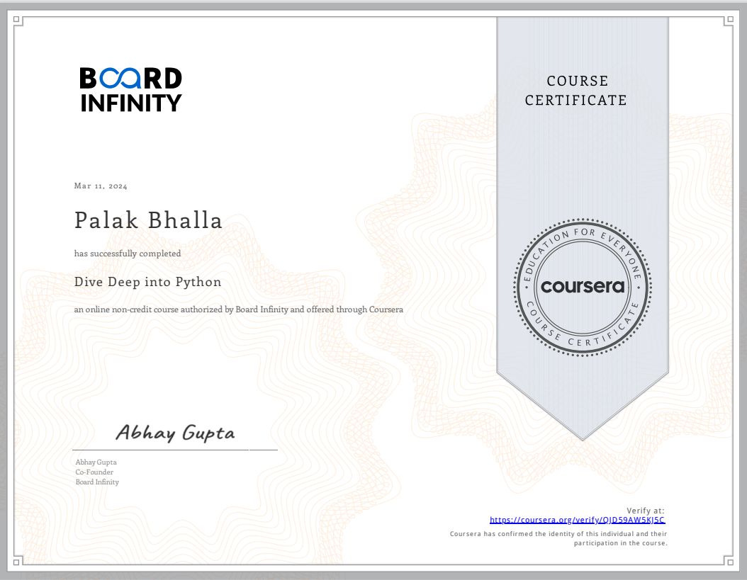 Palak Bhalla on LinkedIn: #python Palak Bhalla on LinkedIn: #python