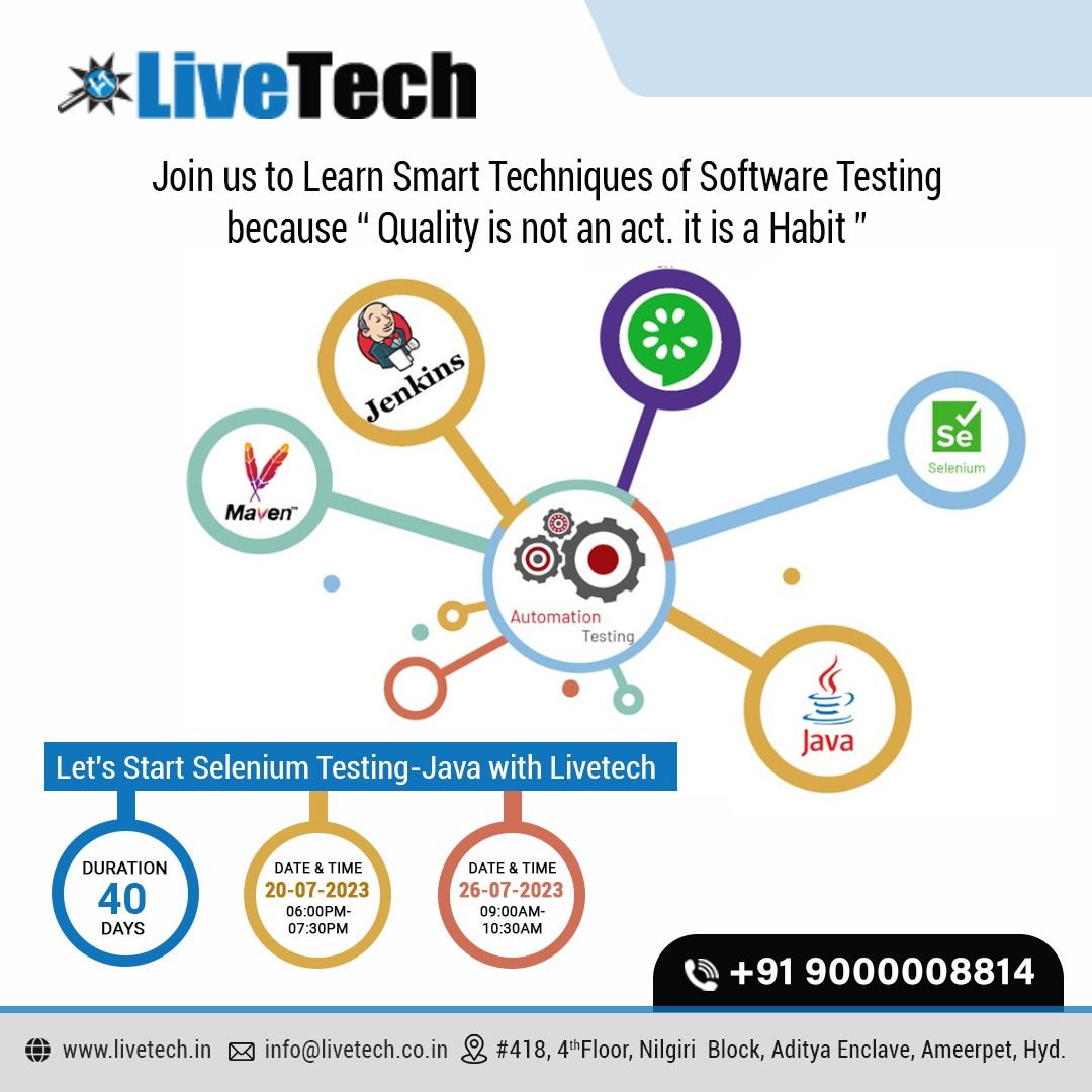 LiveTech QA on LinkedIn: #softwaretesting #softwaretestingtraining # ... LiveTech QA on LinkedIn: #softwaretesting #softwaretestingtraining # ...