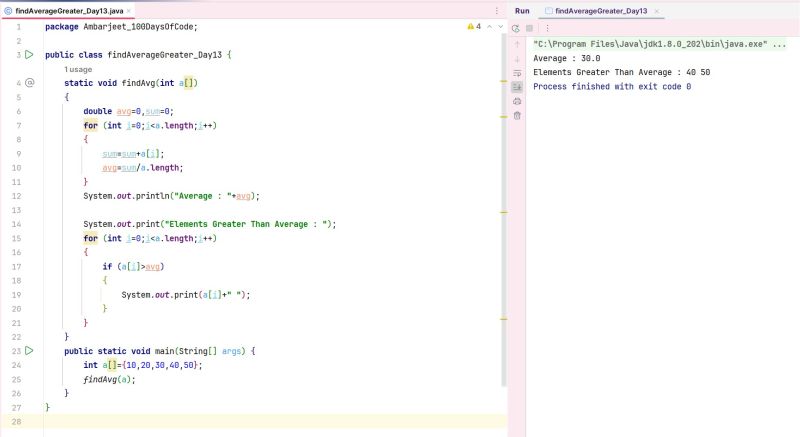 Ambarjeet Chaudhari on LinkedIn: #day13 #100daysofcode #java # ... Ambarjeet Chaudhari on LinkedIn: #day13 #100daysofcode #java # ...