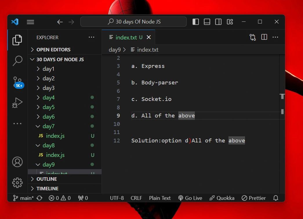 Completed Day 9 of Nodejs. on Scaler | Nitheshwaran R posted on the ... Completed Day 9 of Nodejs. on Scaler | Nitheshwaran R posted on the ...