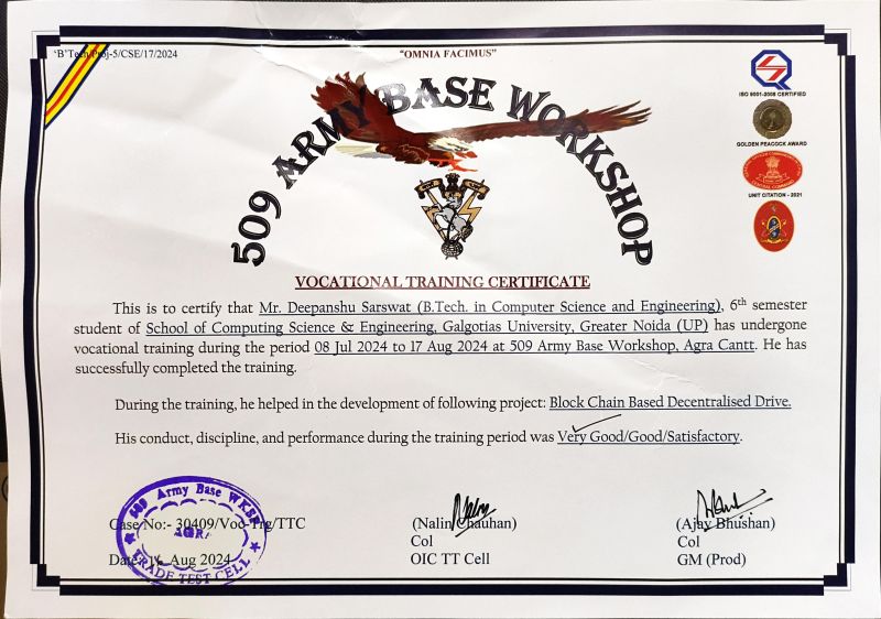 Deepanshu Saraswat on LinkedIn: #internship #blockchain #decentralized ... Deepanshu Saraswat on LinkedIn: #internship #blockchain #decentralized ...