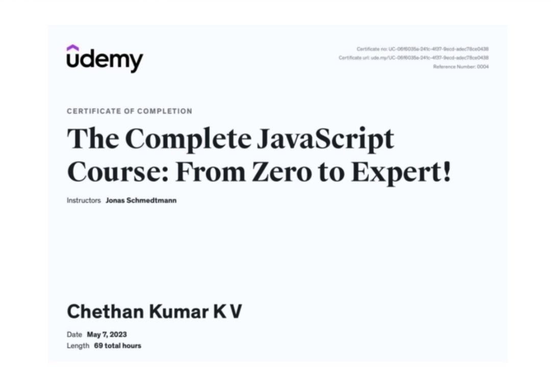 Chethan Kumar k v on LinkedIn: #javascript #js #udemycourse #udemy # ... Chethan Kumar k v on LinkedIn: #javascript #js #udemycourse #udemy # ...