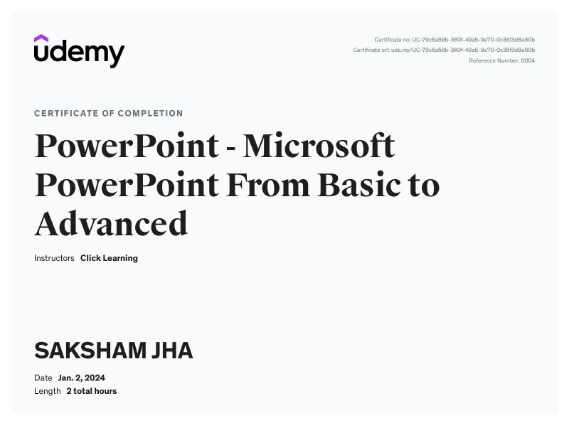 Udemy course on PowerPoint presentations | SAKSHAM JHA posted on the ... Udemy course on PowerPoint presentations | SAKSHAM JHA posted on the ...