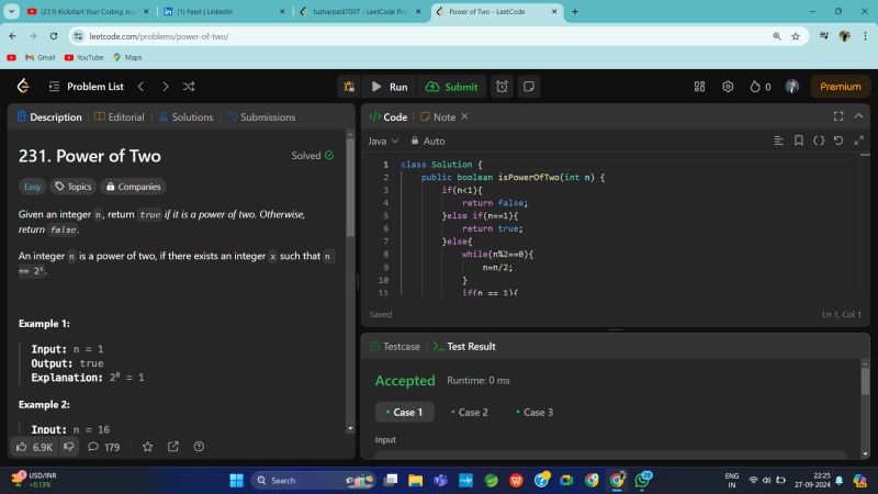 Tushar Patil on LinkedIn: #leetcode #day #first #poweroftwo #data ... Tushar Patil on LinkedIn: #leetcode #day #first #poweroftwo #data ...