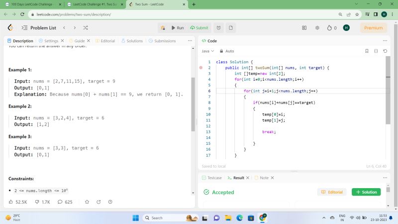 Day 6 of LeetCode challenge: Data Structures and Algorithms | Harshal ... Day 6 of LeetCode challenge: Data Structures and Algorithms | Harshal ...