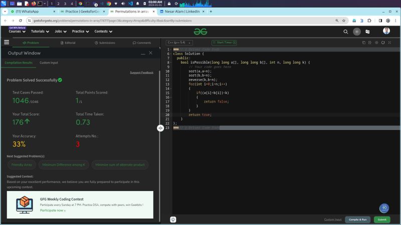 Day 32 of #100daysofcodechallenge: Permutations in array | Nesar Alam ... Day 32 of #100daysofcodechallenge: Permutations in array | Nesar Alam ...