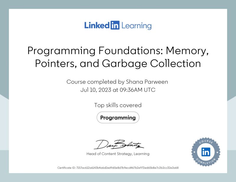 Shana Parween on LinkedIn: #programming #python #garbage #memory Shana Parween on LinkedIn: #programming #python #garbage #memory