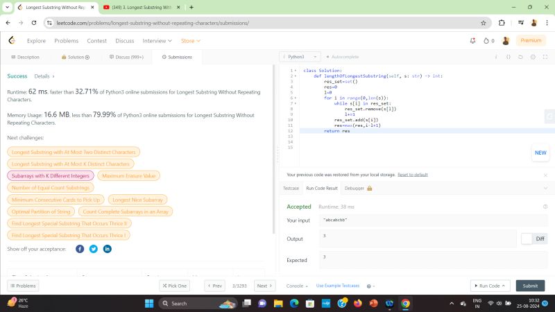 Karthick P on LinkedIn: #leetcode #python #gurutech Karthick P on LinkedIn: #leetcode #python #gurutech
