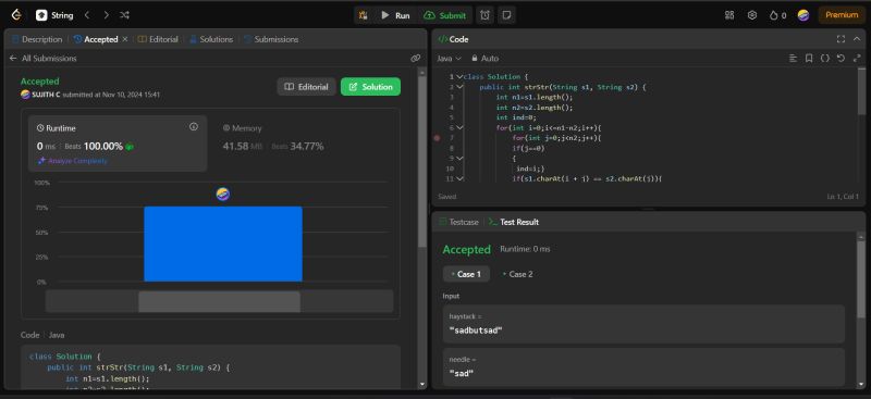 SUJITH C on LinkedIn: #100daysofcode #problemsolving #leetcode SUJITH C on LinkedIn: #100daysofcode #problemsolving #leetcode