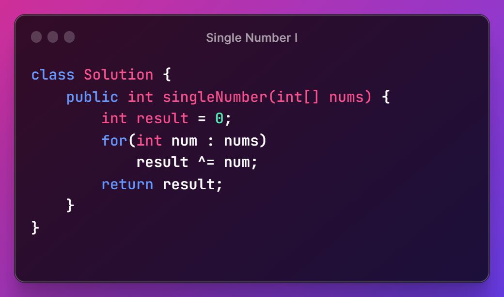 Day 95 of 100: Solving Single Number Problem | Mohamed Ameen posted on ... Day 95 of 100: Solving Single Number Problem | Mohamed Ameen posted on ...