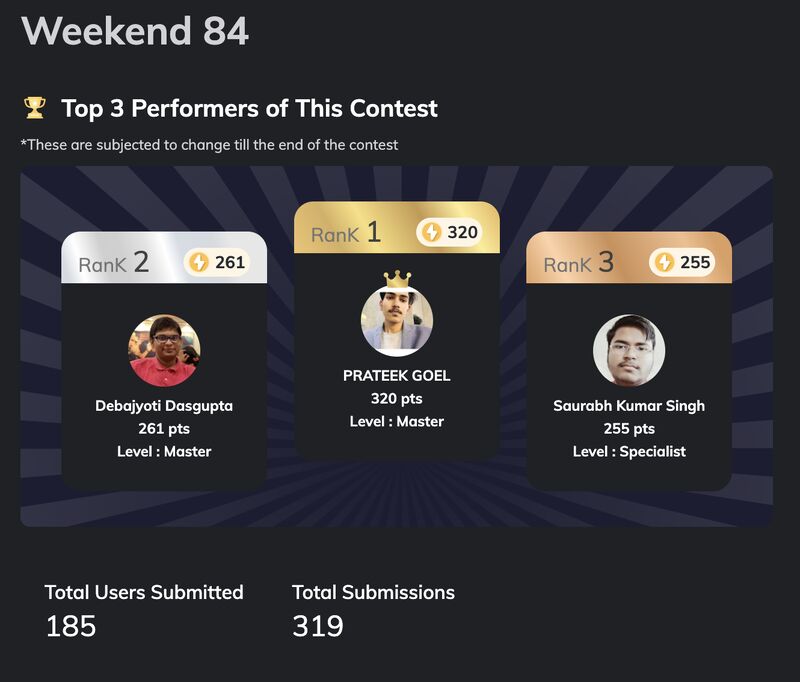 Prateek Goel on LinkedIn: #coding #codingninjas #leetcode #contest # ... Prateek Goel on LinkedIn: #coding #codingninjas #leetcode #contest # ...
