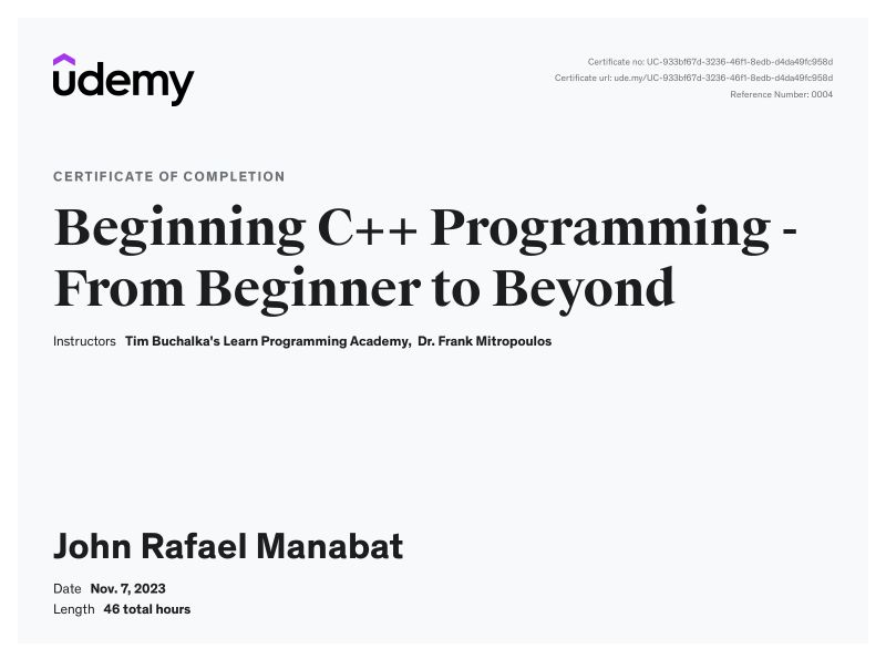#cplusplus #cppprogramming #codeincplusplus | John Rafael Manabat #cplusplus #cppprogramming #codeincplusplus | John Rafael Manabat