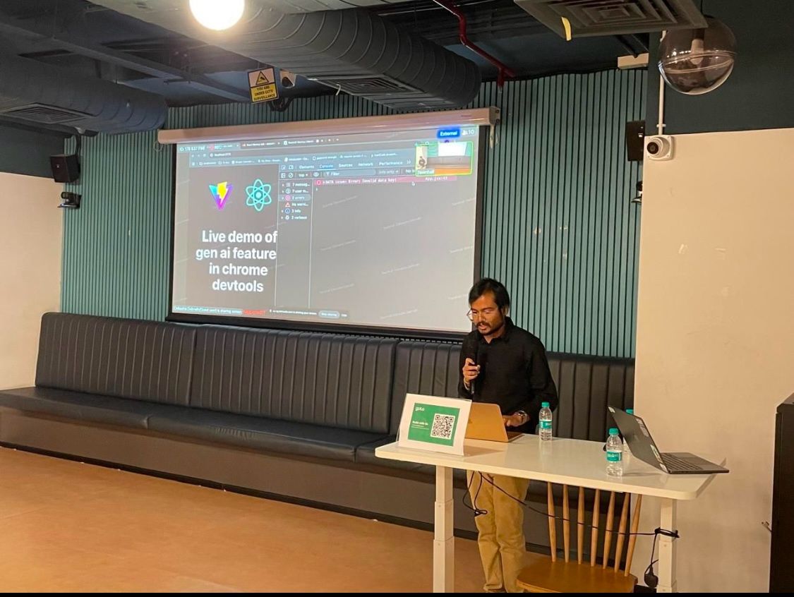 Gave a talk at React Bangalore about gen ai features in chrome ... Gave a talk at React Bangalore about gen ai features in chrome ...