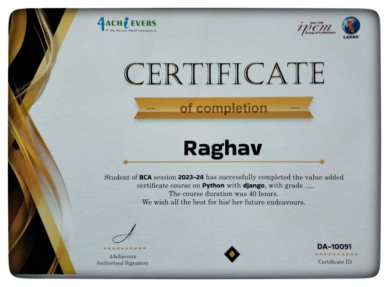 Raghav Kashyap on LinkedIn: #python #django #react #webdevelopment # ... Raghav Kashyap on LinkedIn: #python #django #react #webdevelopment # ...