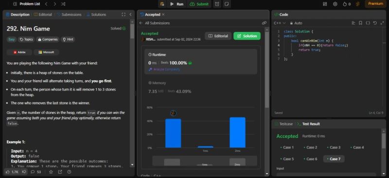Rishabh Pareek on LinkedIn: Day 52 : solved leetcode. Rishabh Pareek on LinkedIn: Day 52 : solved leetcode.