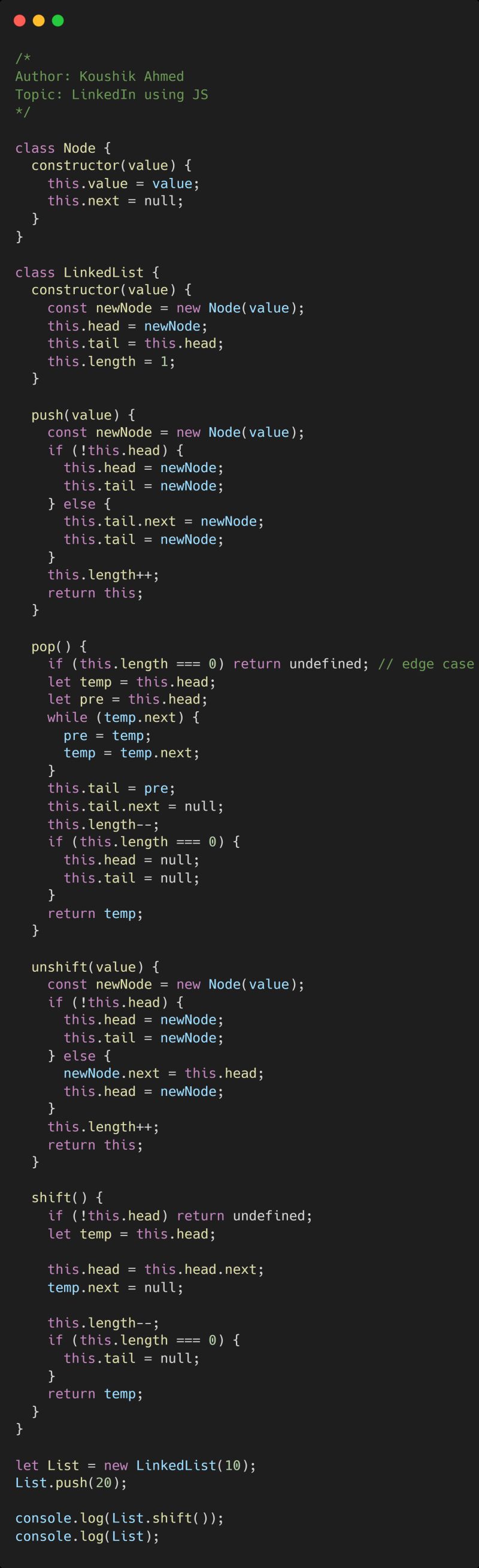 Koushik Ahmed on LinkedIn: #datastructures #javascript #dsa #coding # ... Koushik Ahmed on LinkedIn: #datastructures #javascript #dsa #coding # ...
