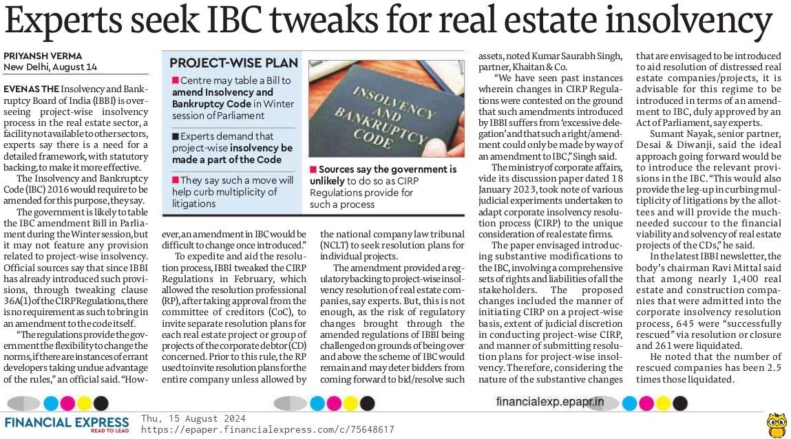 Priyansh Verma on LinkedIn: #ibc #insolvency #realestate #news #law # ... Priyansh Verma on LinkedIn: #ibc #insolvency #realestate #news #law # ...