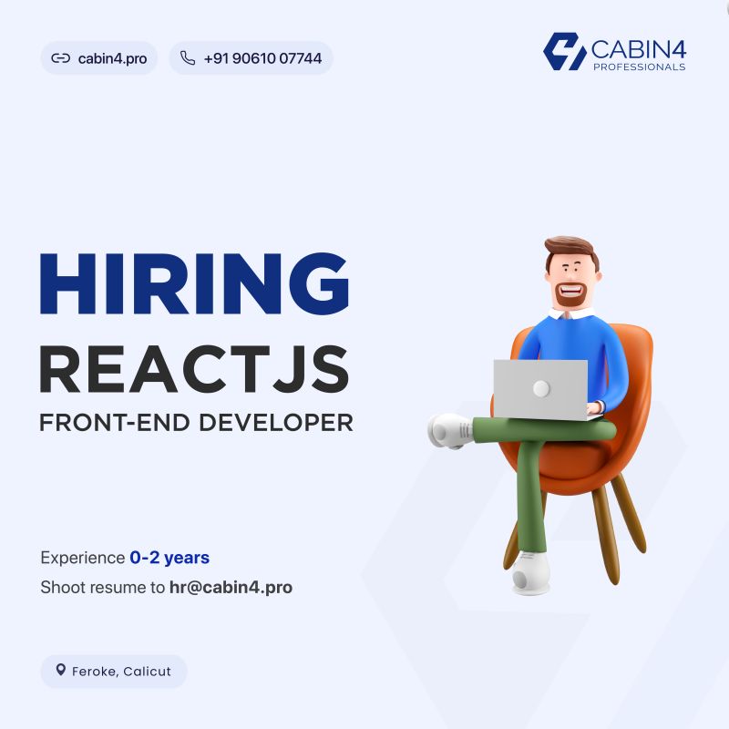 Cabin4 Professionals on LinkedIn: #hiring #reactdeveloper #reactjs # ... Cabin4 Professionals on LinkedIn: #hiring #reactdeveloper #reactjs # ...