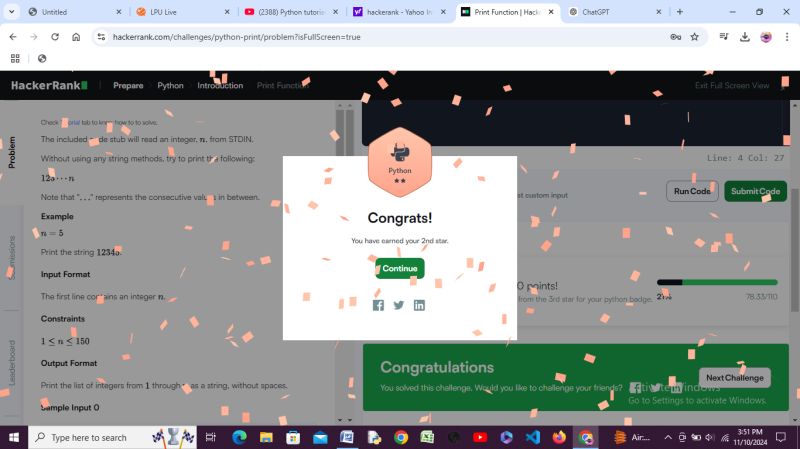 Mohammad Kaif on LinkedIn: #python #hackerrank #codingjourney # ... Mohammad Kaif on LinkedIn: #python #hackerrank #codingjourney # ...
