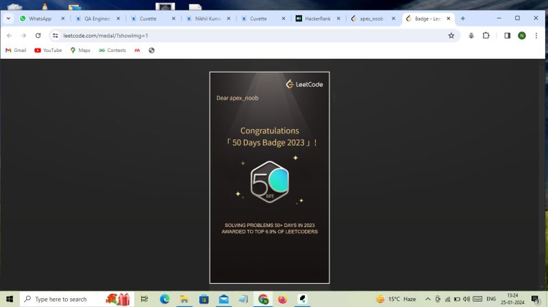 Nikhil Kumar on LinkedIn: #problemsolving #leetcode2023 #dsa #connections Nikhil Kumar on LinkedIn: #problemsolving #leetcode2023 #dsa #connections
