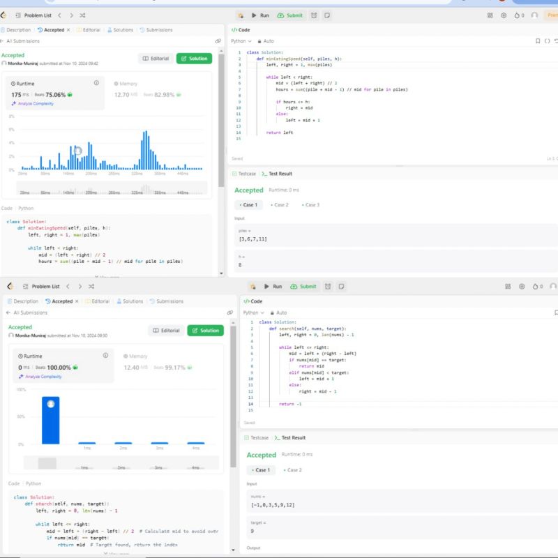 MONIKA Muniraj on LinkedIn: #leetcode #binarysearch #algorithms # ... MONIKA Muniraj on LinkedIn: #leetcode #binarysearch #algorithms # ...