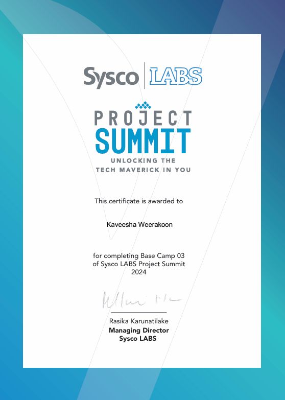 Kaveesha Weerakoon on LinkedIn: I am thrilled to announce that I have ... Kaveesha Weerakoon on LinkedIn: I am thrilled to announce that I have ...