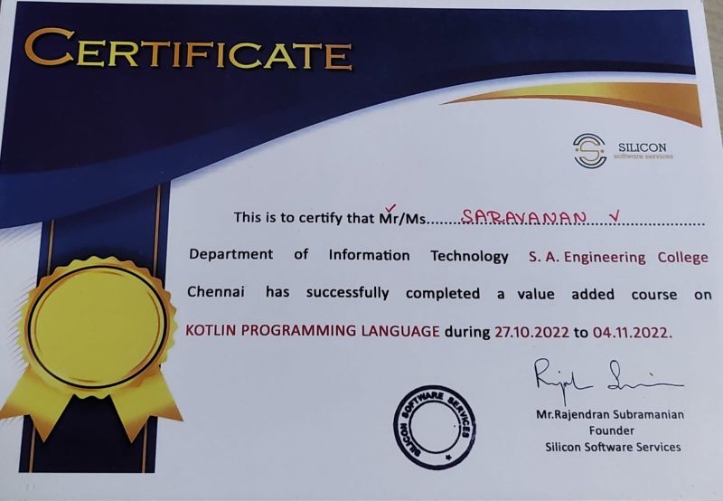 #kotlin #programming #androiddevelopment #techlearning… | Saravanan V #kotlin #programming #androiddevelopment #techlearning… | Saravanan V