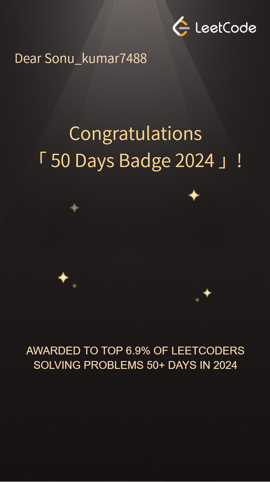 I successfully completed the 50-day LeetCode challenge, which involved ... I successfully completed the 50-day LeetCode challenge, which involved ...