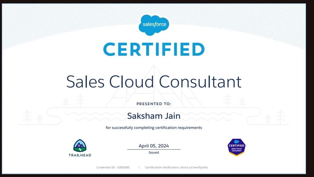 Saksham Jain on LinkedIn: Sales Cloud Saksham Jain on LinkedIn: Sales Cloud