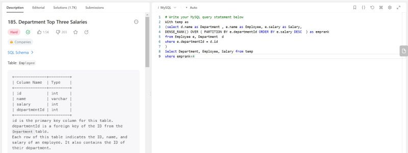Antara Das on LinkedIn: #sql #mysql #and100doc #100daysofcode ... Antara Das on LinkedIn: #sql #mysql #and100doc #100daysofcode ...