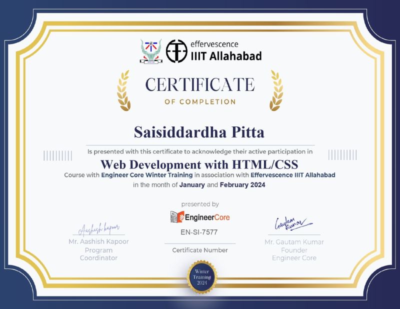 Sai Siddardha Pitta on LinkedIn: #webdevelopment #html #css # ... Sai Siddardha Pitta on LinkedIn: #webdevelopment #html #css # ...