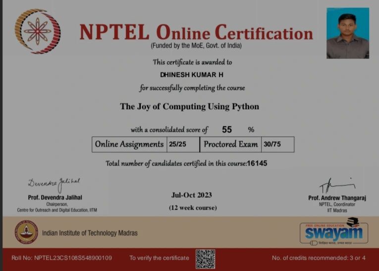 Dhinesh Kumar on LinkedIn: PYTHON Dhinesh Kumar on LinkedIn: PYTHON