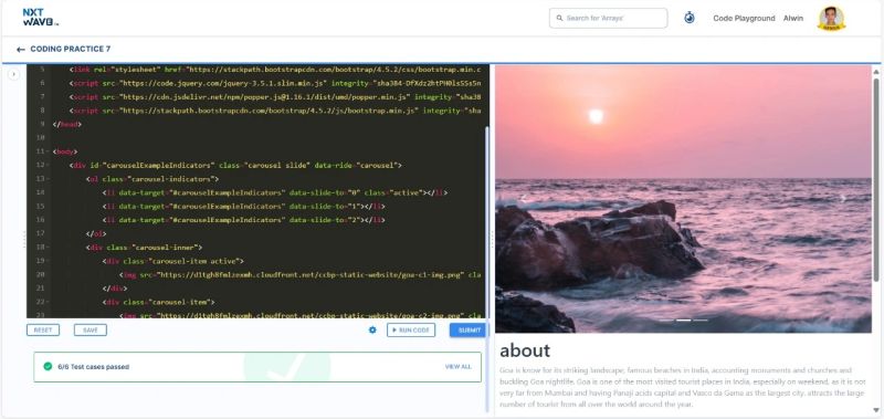 Alwin S on LinkedIn: #nxtwave #nxtwave #ccbp #html #css #bootstrap Alwin S on LinkedIn: #nxtwave #nxtwave #ccbp #html #css #bootstrap