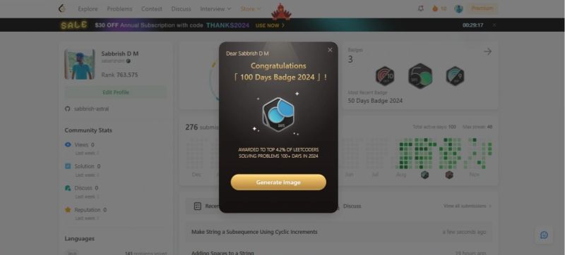 Sabbrish DM on LinkedIn: #leetcode #100dayschallenge #codingjourney # ... Sabbrish DM on LinkedIn: #leetcode #100dayschallenge #codingjourney # ...