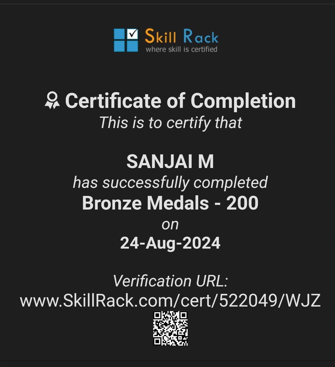 SANJAI M on LinkedIn: #skillrack #programming #milestone #achievement # ... SANJAI M on LinkedIn: #skillrack #programming #milestone #achievement # ...