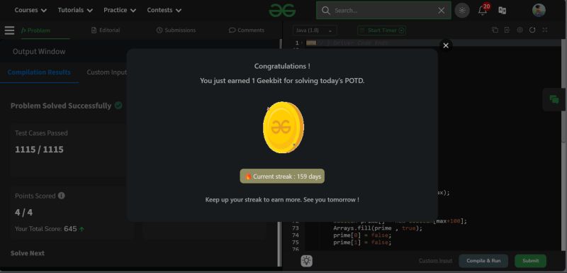 #gfg160 #gfg160 #geekstreak2024 #problemsolving #codingjourney # ... #gfg160 #gfg160 #geekstreak2024 #problemsolving #codingjourney # ...