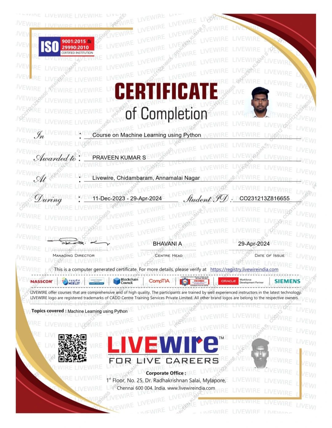Praveen Kumar Sivakumar on LinkedIn: #machinelearning #python Praveen Kumar Sivakumar on LinkedIn: #machinelearning #python