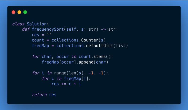 Leetcode challenge: Sort Characters By Frequency | Rabby Hossain posted ... Leetcode challenge: Sort Characters By Frequency | Rabby Hossain posted ...