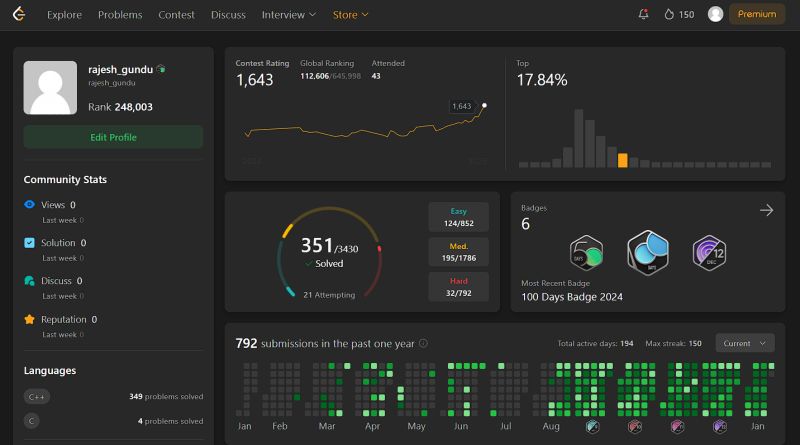Rajesh Gundu on LinkedIn: #leetcode #dsa #problemsolving # ... Rajesh Gundu on LinkedIn: #leetcode #dsa #problemsolving # ...