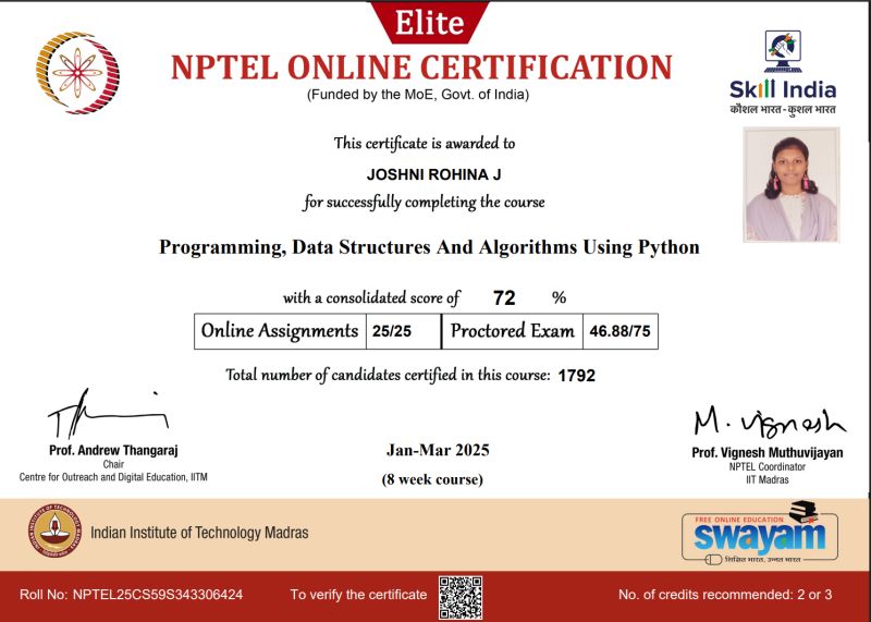 Starting strong with DSA in Python. Learnt quite a few interesting ... Starting strong with DSA in Python. Learnt quite a few interesting ...